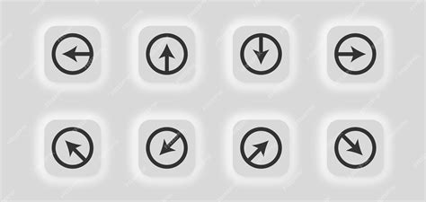 premium vector collection arrows icon control navigation illustration