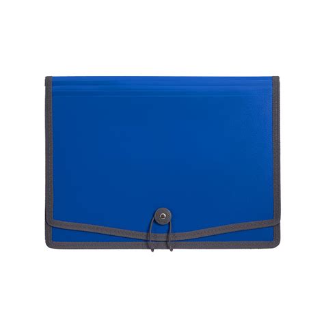 Expandable Document Case With Fabric Gusset Elastic Closure PP A4 Document Wallets