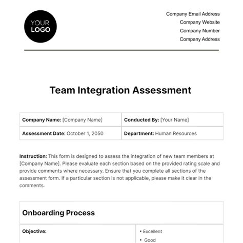 Free Assessment Templates And Examples Edit Online And Download