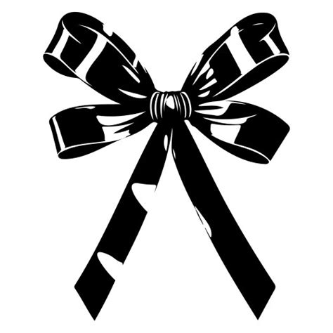 Valentine Ribbon Tie Bow Sketch Hand Draw Vector Image