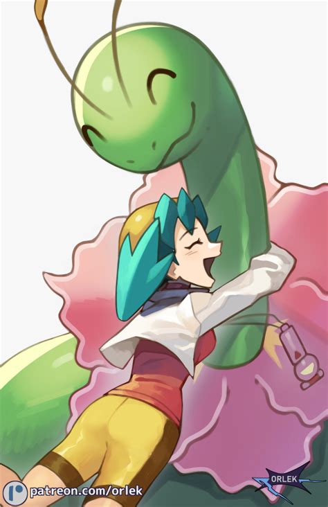 Kris And Meganium Pokemon And 1 More Drawn By Orlek Danbooru