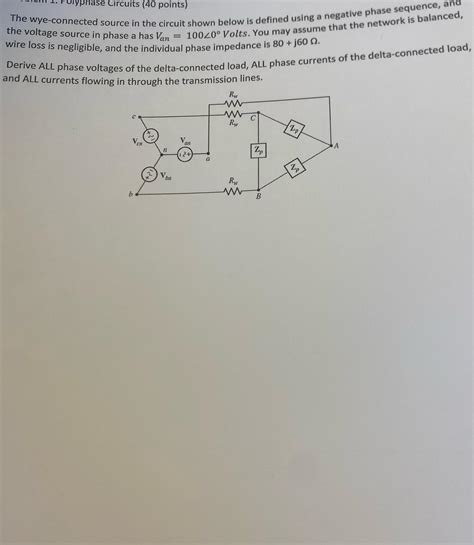 solved the wye connected source in the circuit shown below