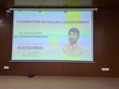 International Research Center On Linkedin Simec Institute Of Technology Held A Scholarly