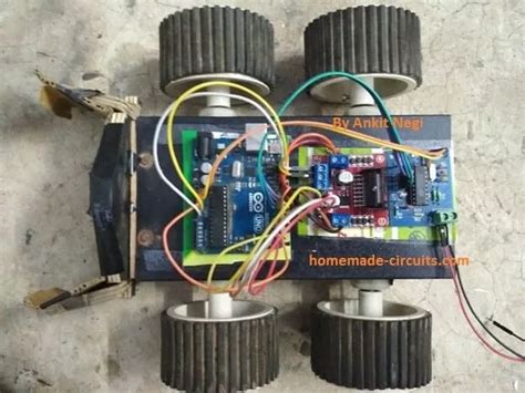 Circuit Diagram Of Dtmf Controlled Robotic Vehicle Without Using