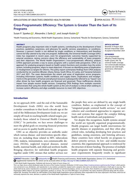 Pdf Cross Programmatic Efficiency The System Is Greater Than The Sum