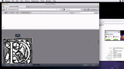 Web Developer Tools In Firefox Aurora 10 Youtube