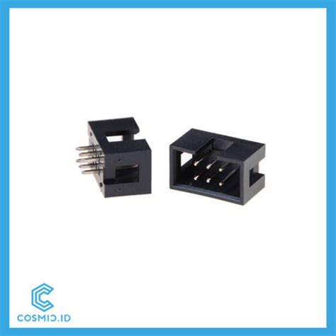 Jual IDC Socket JTAG Male PCB Header 6Pin 6 Pin 2x3 Pin Straight Lurus