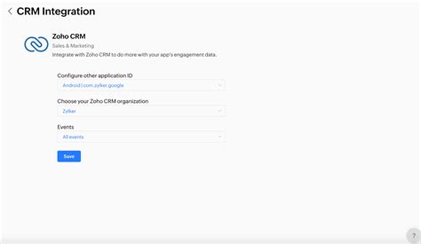 Zoho Crm Integration