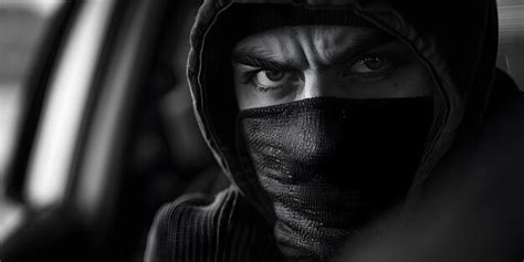 Premium Photo Preparing For A Burglary Masked Car Thief Concept Crime