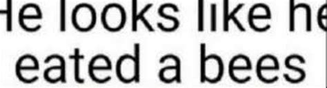 He Looks Like He Eated A Bees Blank Template Imgflip