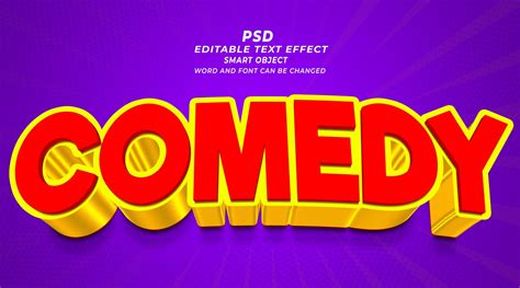 Artstation 3d Comedy Psd Fully Editable Text Effect Layer Style Psd Mockup Template Artworks