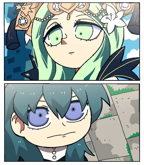 Byleth Byleth And Rhea Fire Emblem Drawn By Setz Danbooru