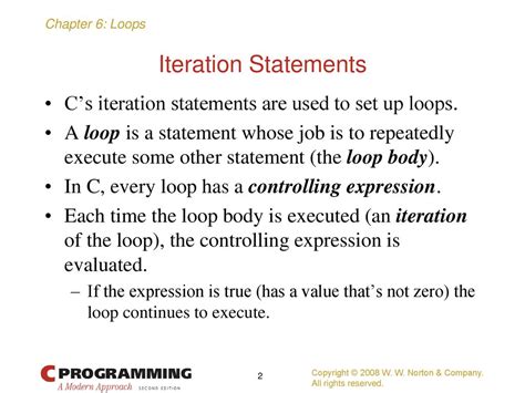 Loops Chapter 6 Copyright © 2008 W W Norton And Company Ppt Download