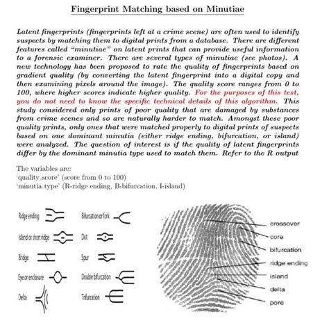 Fingerprint Matching Based On Minutiae Latent