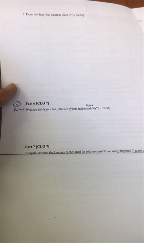 Solved Draw The Data Flow Diagram Level Marks Chegg