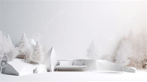 3d 흰색 겨울 원더 랜드 배경에 최소한의 무대 모형 장면 3d 장면 무대 배너 배경 일러스트 및 사진 무료 다운로드 Pngtree