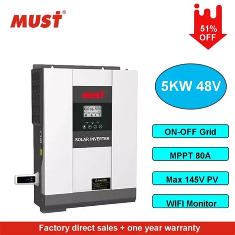 ONDULEUR ONDULEUR SOLAIRE photovoltaïque hors réseau 5 kW 48V 80A MPPT EUR 665 00 PicClick FR