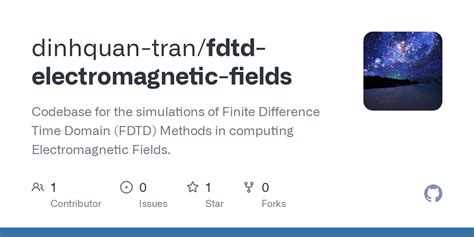 Github Megusmurfy Fdtd Electromagnetic Fields Codebase For The