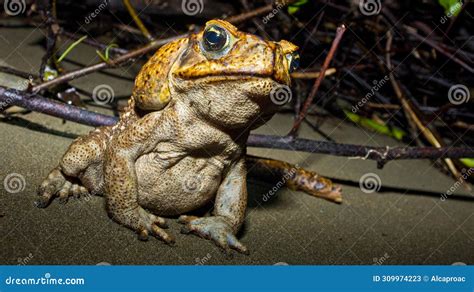 Cane Toad Marino Ballena National Park Costa Rica Stock Image Image