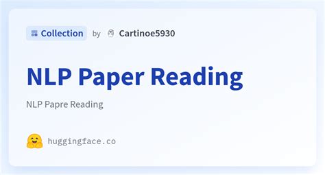 nlp paper reading a cartinoe5930 collection