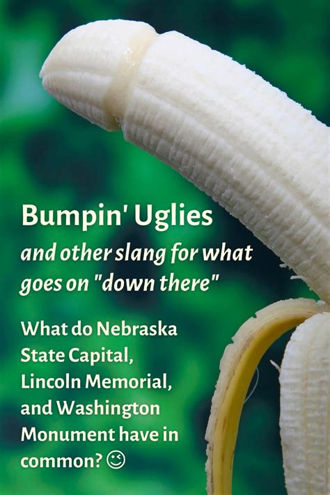 Bumpin Uglies And Other Slang For What Goes On Down There