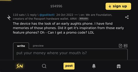 Reply On We Are Foundation Creators Of The Passport Hardware Wallet