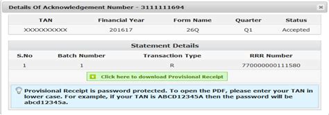 Procedure For Online Submission Of Statement Of Tds Tcs