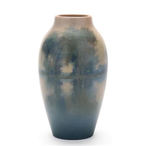Edward Diers For Rookwood Vellum Pottery Scenic Vase