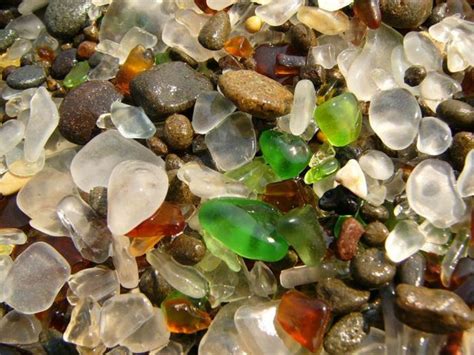 Sparkling Glass Beach Of California
