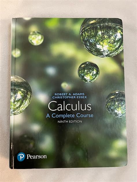 Calculus A Complete Course 9th Ed Pearson Dubizzle
