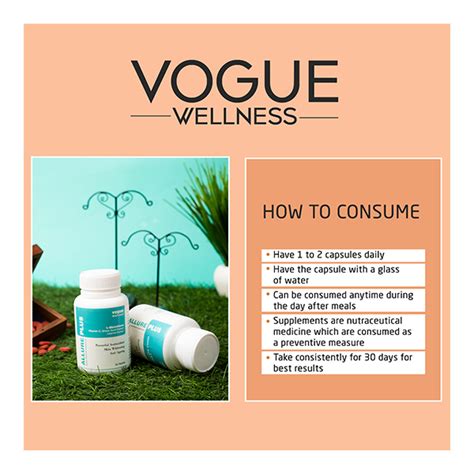Buy Vogue Wellness Allure Plus Tablet Pack Of 3 X 30s Online At