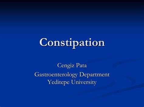 Ppt Constipation Powerpoint Presentation Free Download Id 9636708