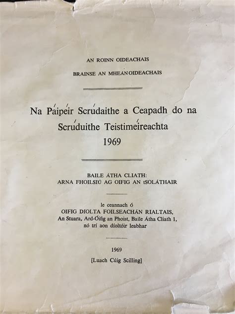 Use Of Irish Script In Examination Papers