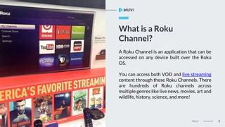 Create Roku Channels PPTX Home Entertainment Systems Consumer Electronics