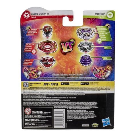Beyblade Burst Rise Pack Duel Hypersphere Toupies Master Devolos D5