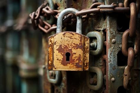 Premium Photo Unveiling The Rustic Beauty An Intimate Portrait Of An Old Padlock