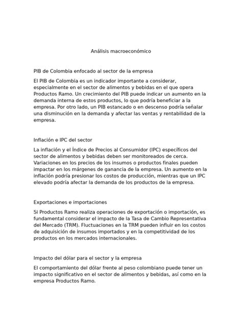 Análisis Macroeconómico 4 Pdf