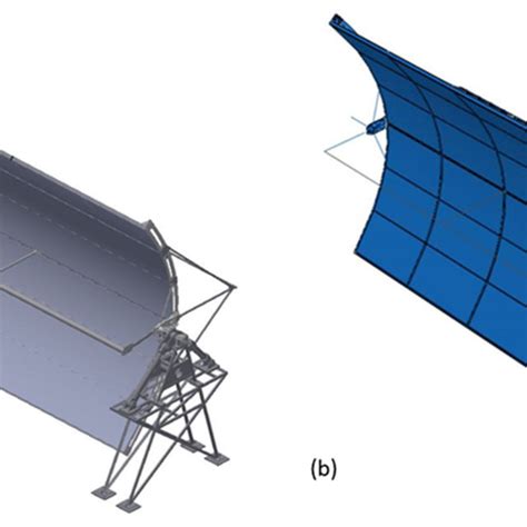 a computer aided design cad model b finite element model