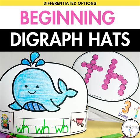 Beginning Digraph Crafts Beginning Digraph Hats Trace Cut And Paste