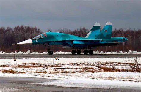 Jet Pembom Su 34 Angkatan Udara Rusia Jatuh Di Ossetia Utara