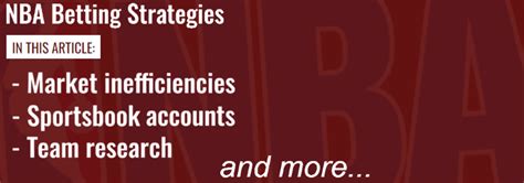 The Best Nba Betting Strategies In 2023 Top Bettor Reveals Tips