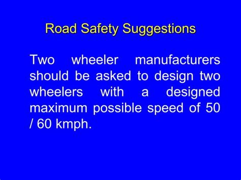 Road Safety PowerPoint Presentation PPTX