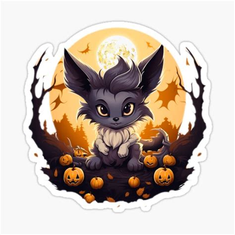 Chibi Werewolf Halloween Tee Sticker For Sale By Taevoldesign Redbubble