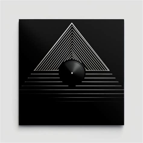 Premium AI Image Abstract Music Album Cover Black