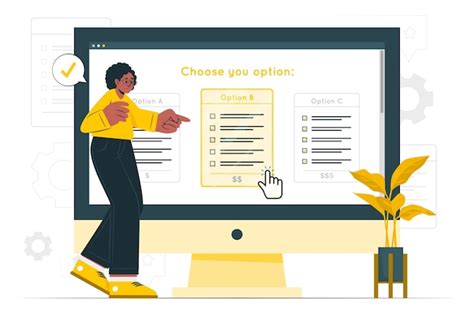 Free Vector Select Option Concept Illustration