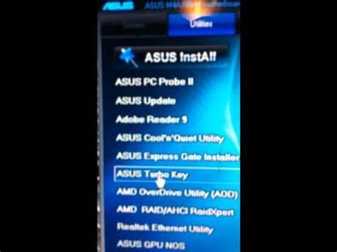 Asus Turbo Key Overclocking YouTube