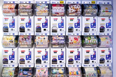 Japanese Vending Machines Series Of Toy Capsule Vending Machines