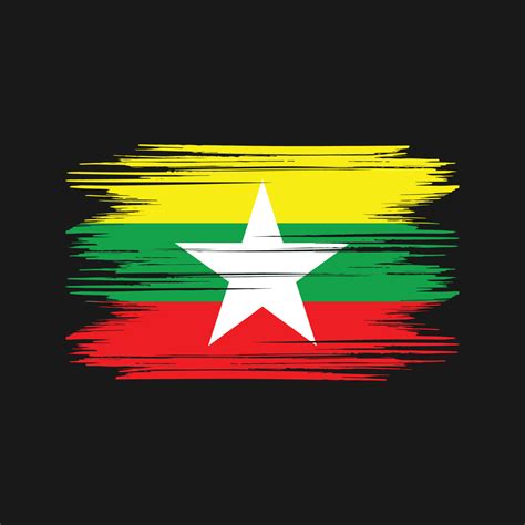 Myanmar Flag Design Free Vector Vector Art At Vecteezy