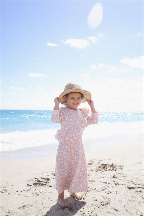 Sunkissed In Seaside Swim Dress For Girls Modest Swimwear
