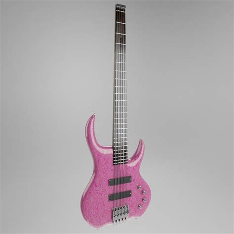 Bass Guitar Headless Bluetooth Wireless 3d Model Cgtrader